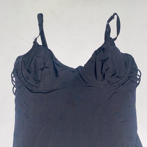 Tic Toc | Dresses | Tic Toc Black Corset Bustier Slinky Strappy Back ...